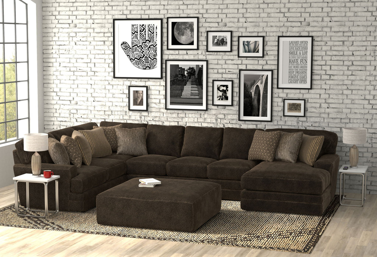Mammoth - Sectional With Cocktail Ottoman — Railway Freight Furniture