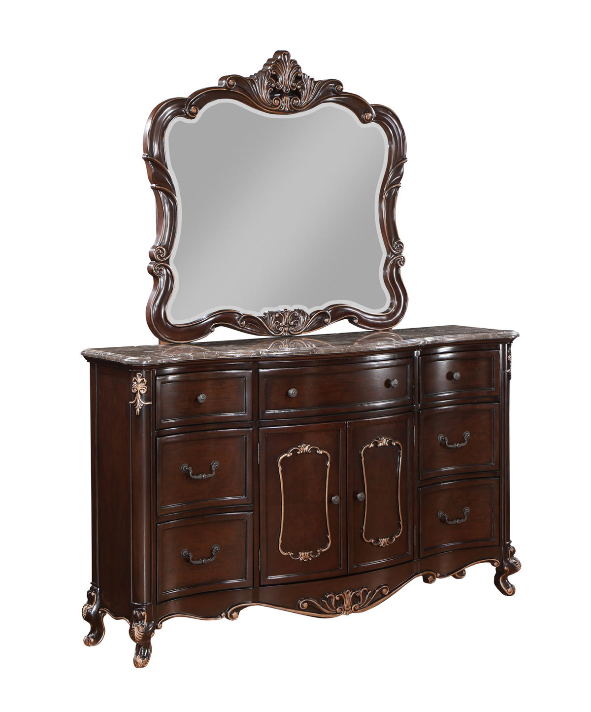 Constantine - Mirror - Cherry — Railway Freight Furniture