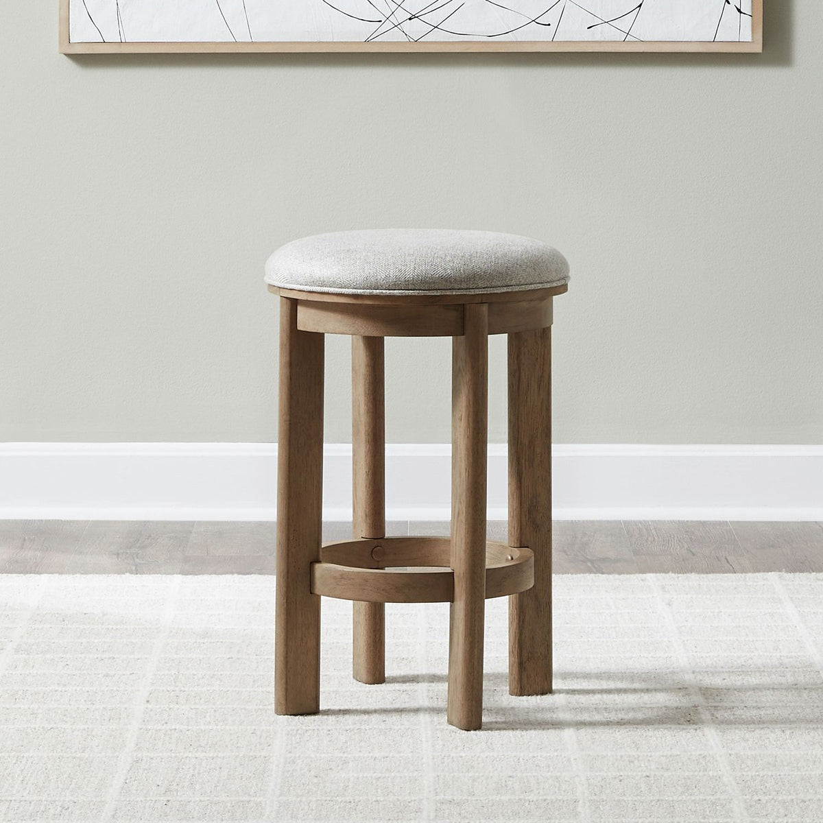Ballentine - Upholstered Console Stool - Brown — Railway Freight Furniture