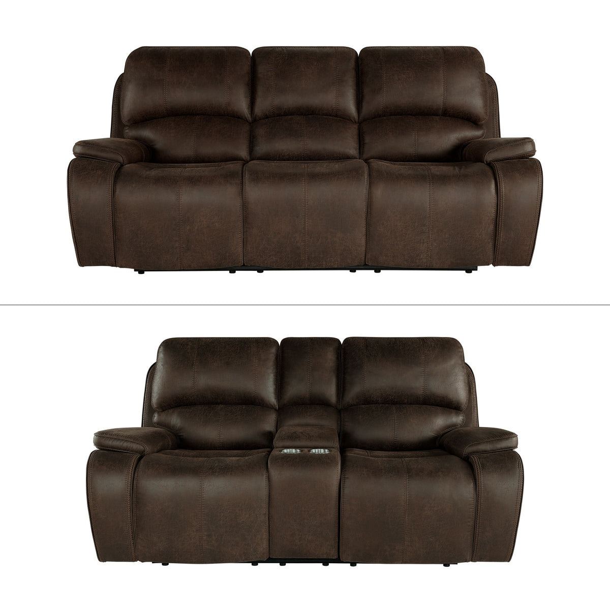 Brookings - Reclining Sofa Set — Railway Freight Furniture