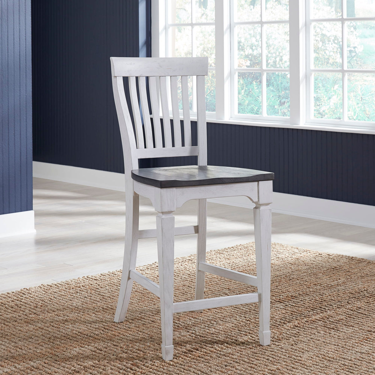 Allyson Park - Counter Height Slat Back Chair — Railway Freight Furniture