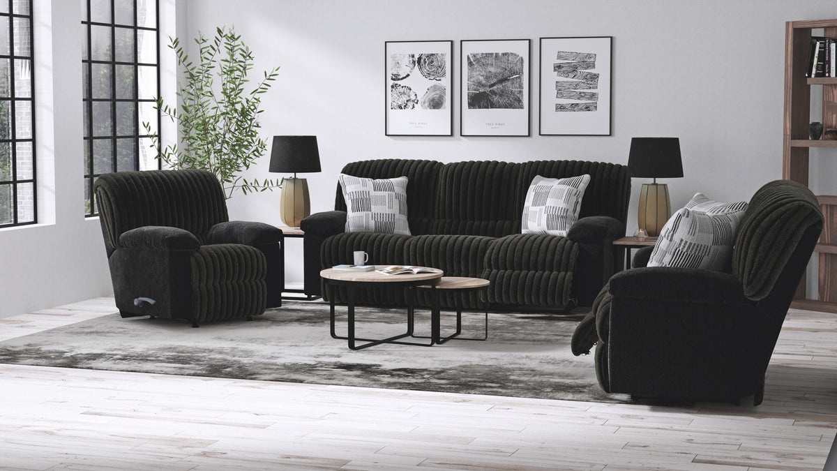 Comet - Rocker Recliner - Black — Railway Freight Furniture