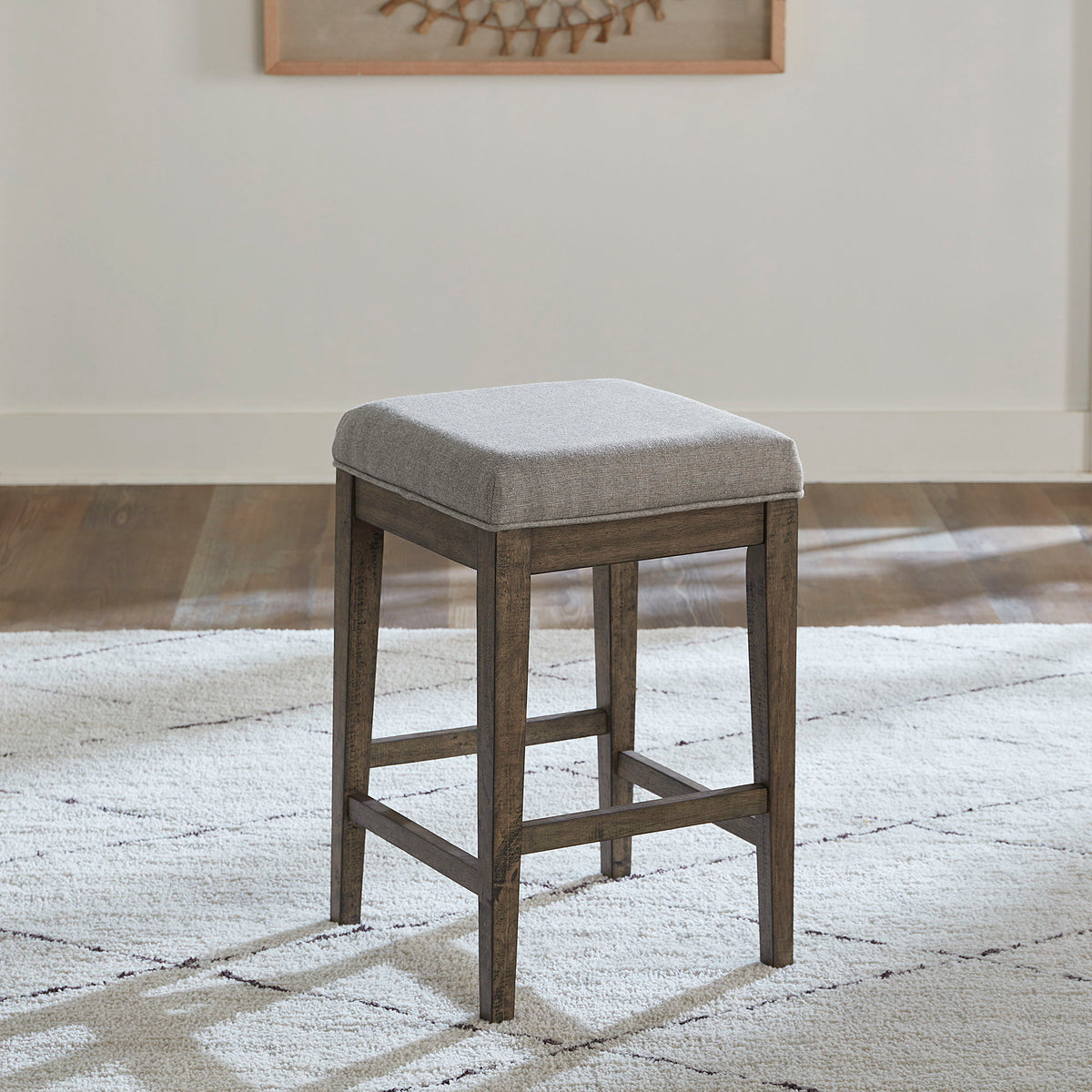 Arrowcreek - Upholstered Console Stool - Dark Brown — Railway Freight ...